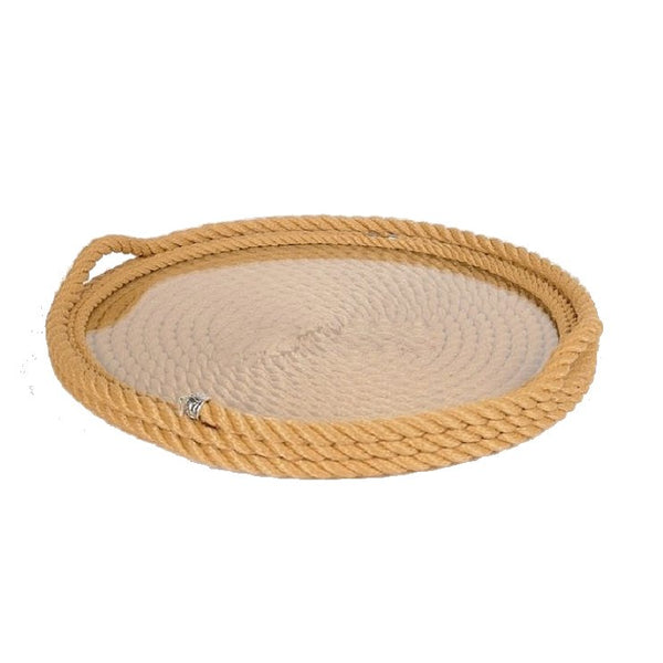 Maritimo Collection Round Nautical Serving Tray | Nautical Luxuries