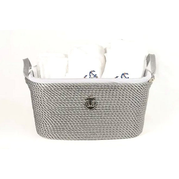 Maritimo Collection Nautical Rope Laundry/Towel Basket | Nautical Luxuries