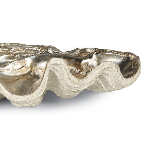 Silver Luxury Clamshell Display Bowl | Nautical Luxuries