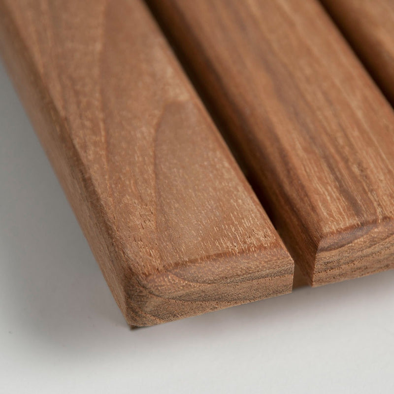 Classic Teak Slat Shower Mat/Round Corners | Nautical Luxuries