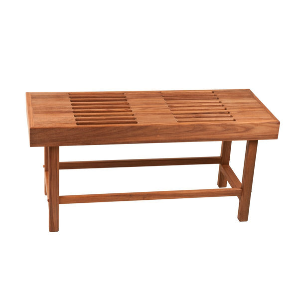 Slatted Teak Large Pool & Spa Bench | Nautical Luxuries