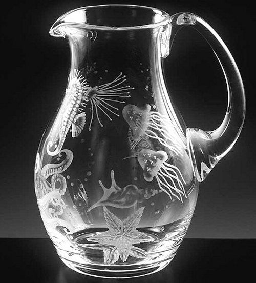 Fruti Di Mare Bohemian Crystal Pitcher | Nautical Luxuries