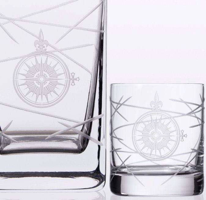 Navigator Compass Rose Whiskey Set | Nautical Luxuries