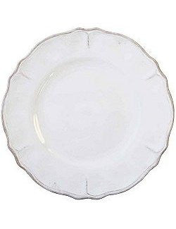 Rustic Beach Cottage Antique White Melamine Dinnerware | Nautical Luxuries