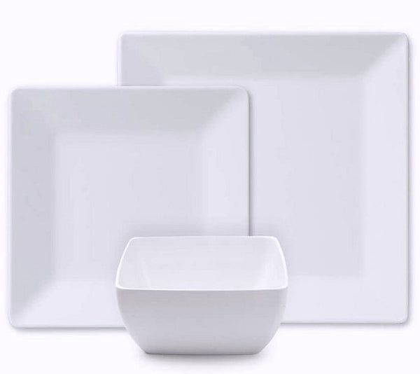 Moda Square Luxury Melamine Dinnerware | Nautical Luxuries