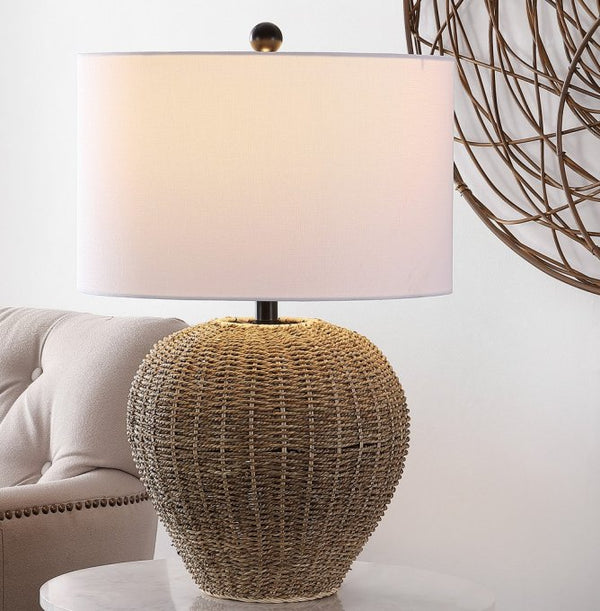 Refined Rattan Table Lamp | Nautical Luxuries