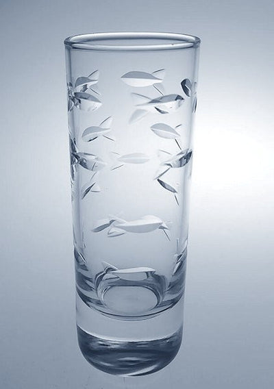 Etched Fish Coastal Barware/Stemware Collection– Nautical Luxuries